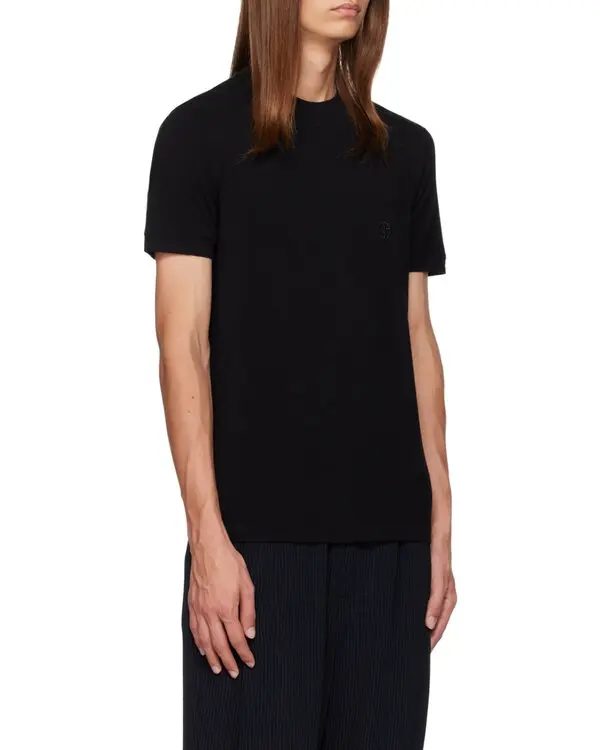 Giorgio Armani Logo Embroidered Crewneck T-shirt