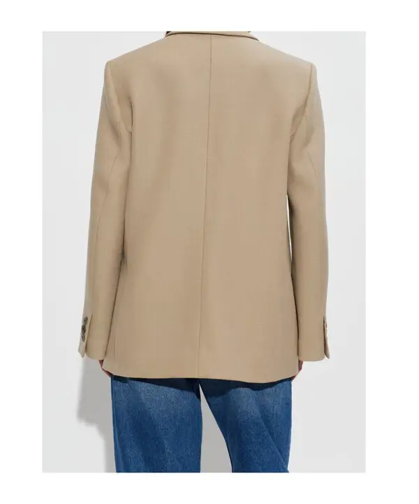 BY MALENE BIRGER Ramo Double-breasted Blazer - Nude