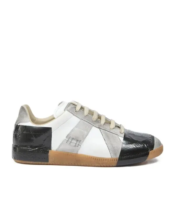 MAISON MARGIELA Panelled Lace-up Sneakers - Multicolor