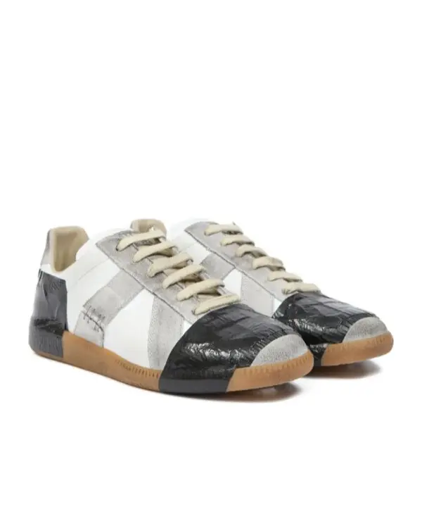 MAISON MARGIELA Panelled Lace-up Sneakers - Multicolor