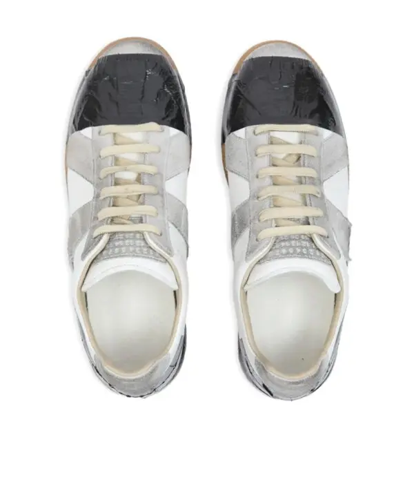 MAISON MARGIELA Panelled Lace-up Sneakers - Multicolor