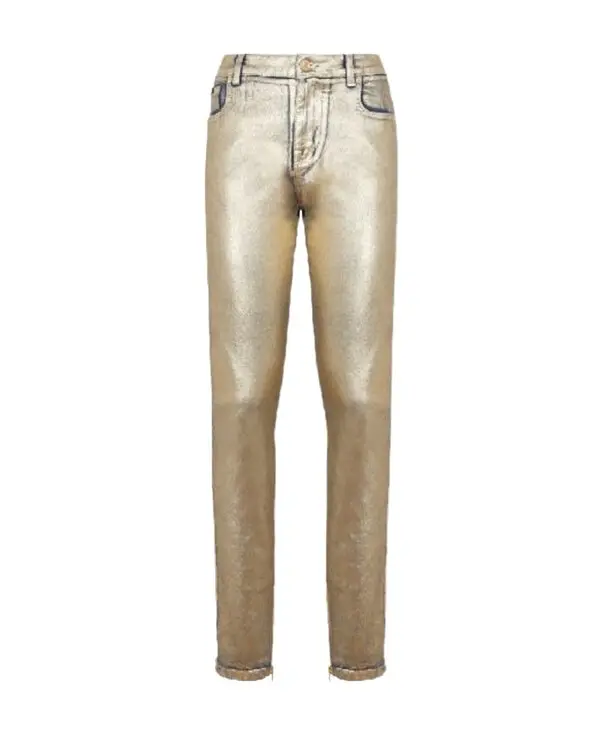 TOM FORD Metallic Mid-rise Skinny Jeans