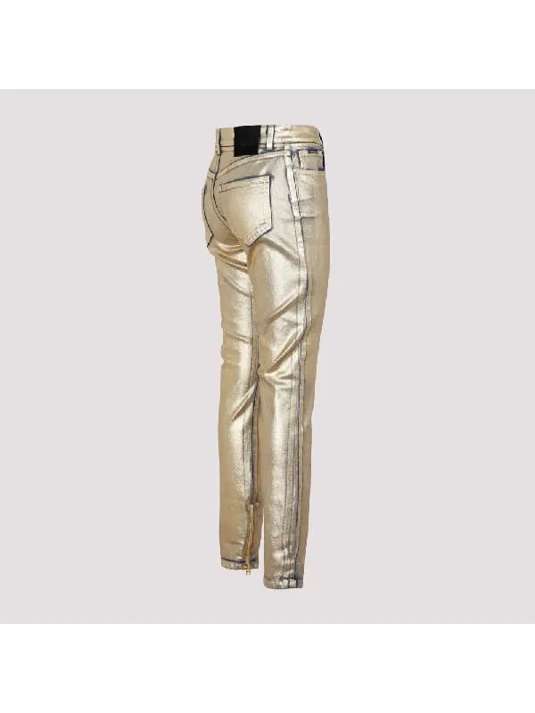 TOM FORD Metallic Mid-rise Skinny Jeans