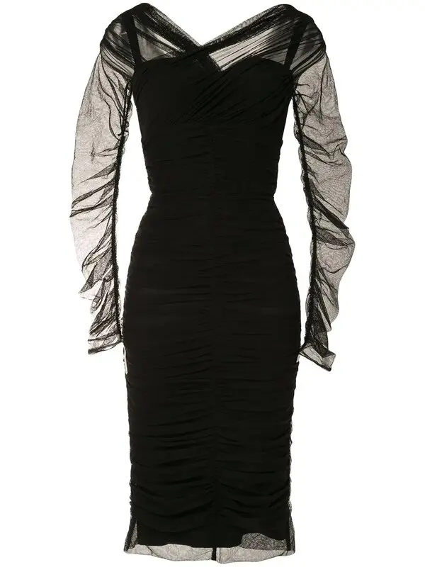 Dolce & Gabbana Ruched Midi Dress