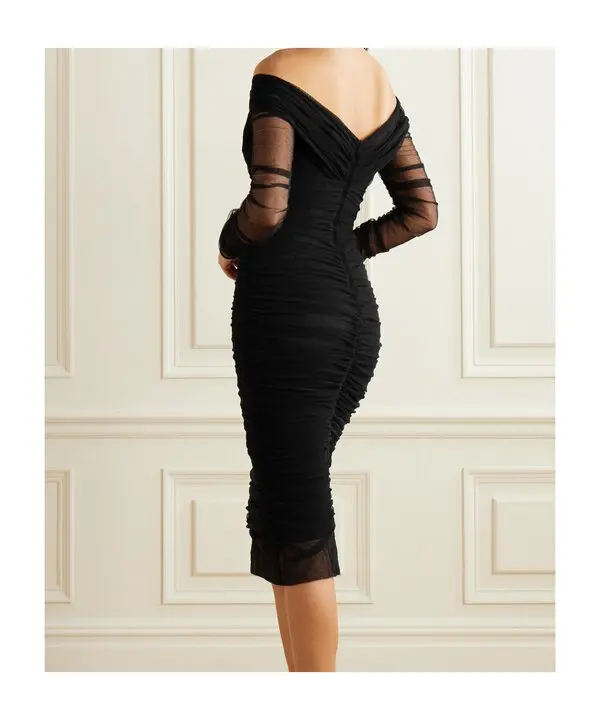 Dolce & Gabbana Ruched Midi Dress