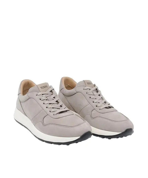 TOD'S Embossed Logo Sneakers - Gray