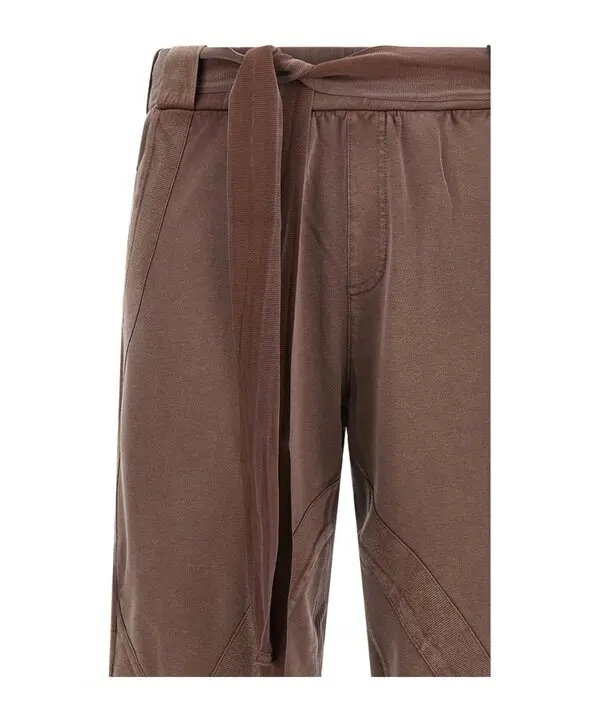 Attico Elasticated Waistband Casual Trousers With Drawstring And Slits