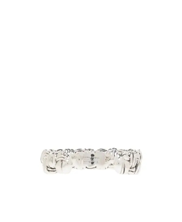 Bottega Veneta Woven Silver Bracelet - White