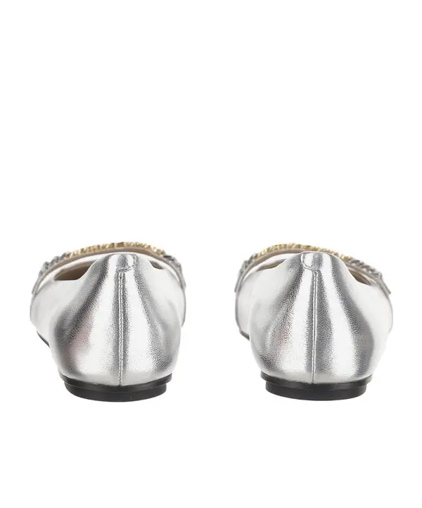 Pinko Embellished Ballet Flats - Grey