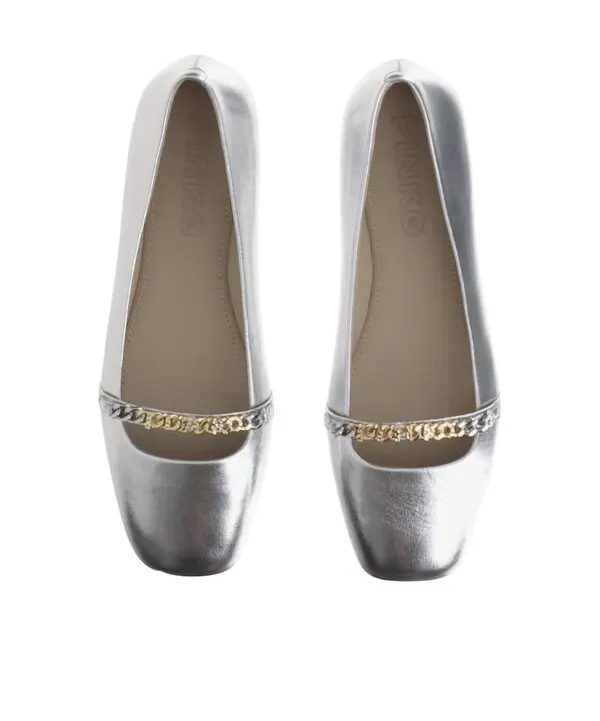 Pinko Embellished Ballet Flats - Grey