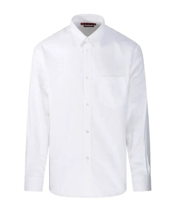 Gucci Collared Long-sleeve Shirt