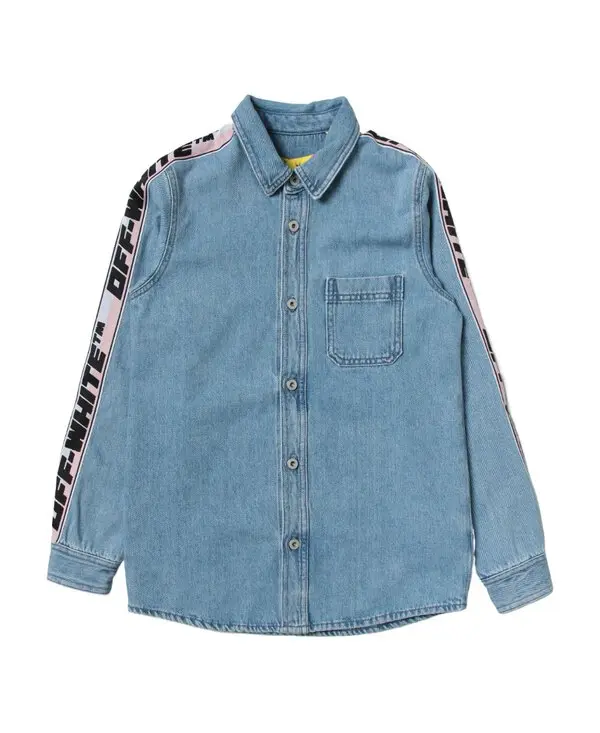 Off-White Logo Detail Denim Shirt