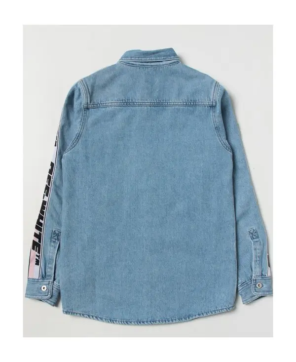 Off-White Logo Detail Denim Shirt