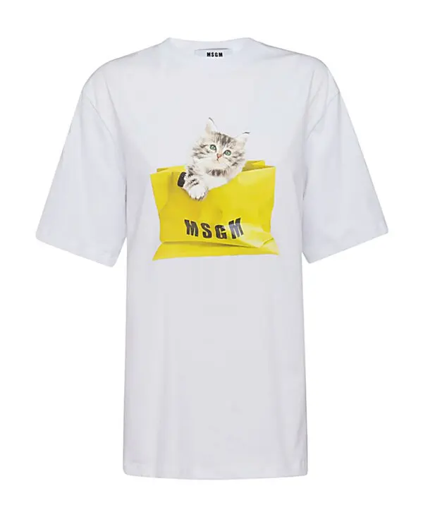 MSGM Graphic-print Short-sleeved T-shirt