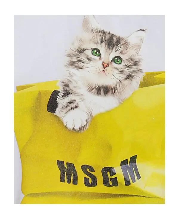 MSGM Graphic-print Short-sleeved T-shirt