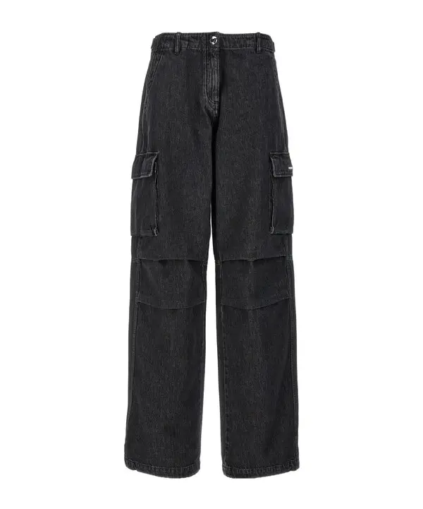 Coperni Denim Wide Leg Cargo Work Pants