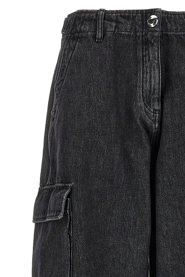 Coperni Denim Wide Leg Cargo Work Pants