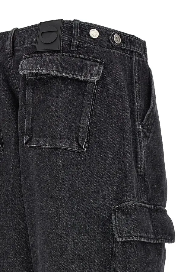 Coperni Denim Wide Leg Cargo Work Pants