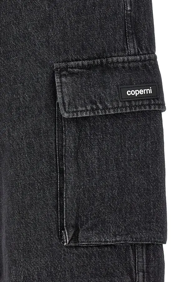 Coperni Denim Wide Leg Cargo Work Pants