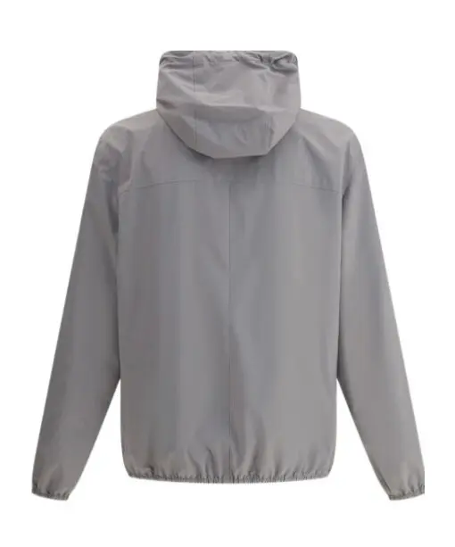 Brunello Cucinelli Logo Embroidered Zip-up Hooded Jacket - No