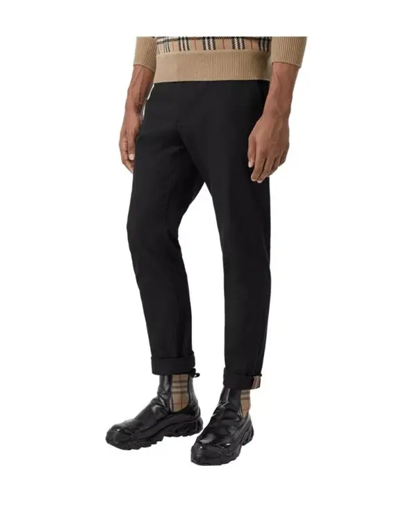 Burberry Slim-fit Chino Pants - Black