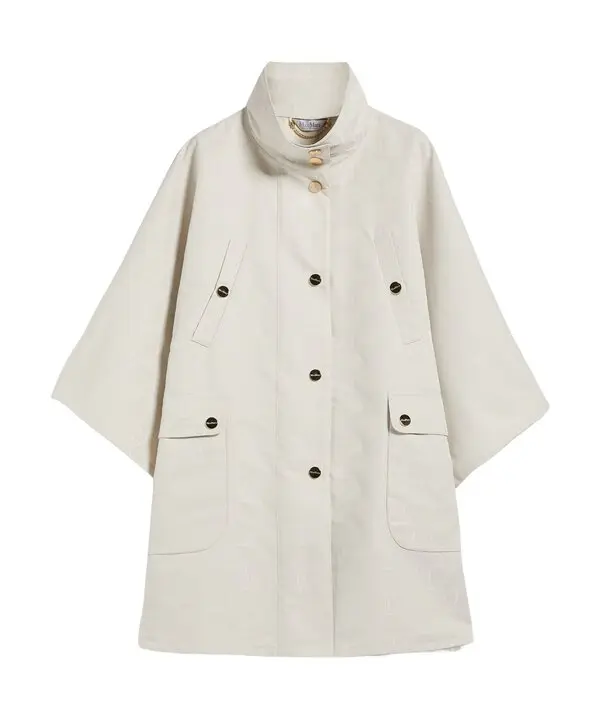 Max Mara Monogrammed Button-up Coat