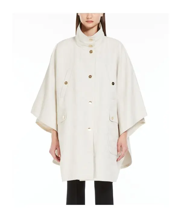 Max Mara Monogrammed Button-up Coat