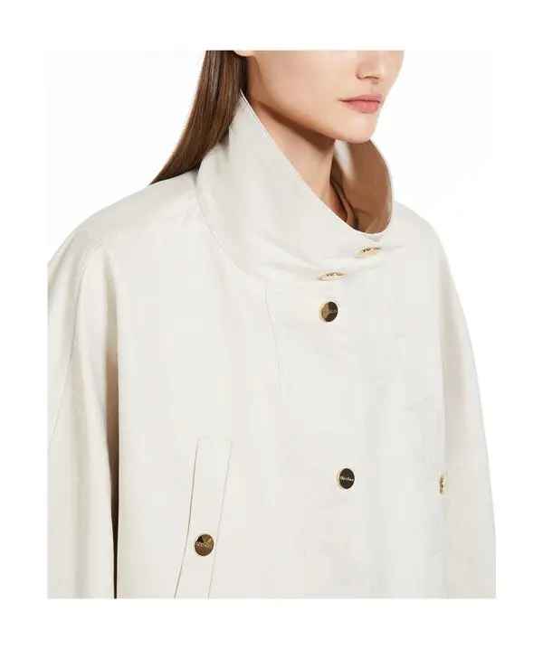 Max Mara Monogrammed Button-up Coat