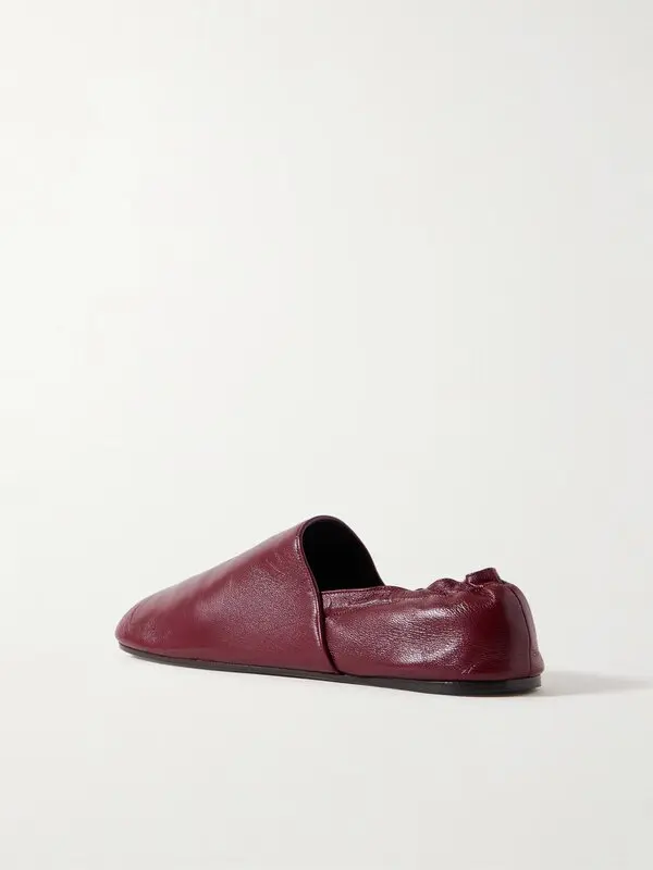 Khaite Banks Ballet Flats - Wine Red
