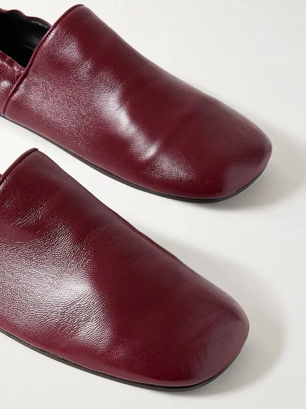 Khaite Banks Ballet Flats - Wine Red