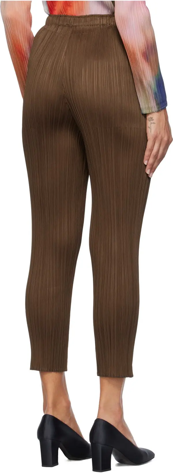 Issey Miyake Brown Basics Trousers