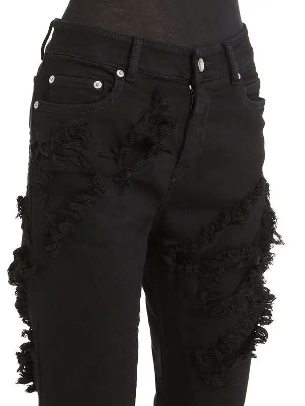Rick Owens Distressed Design Jeans