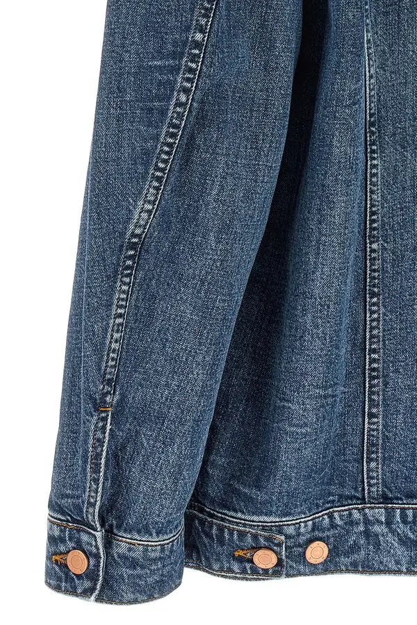 3x1 Lapel Long-sleeved Denim Coat