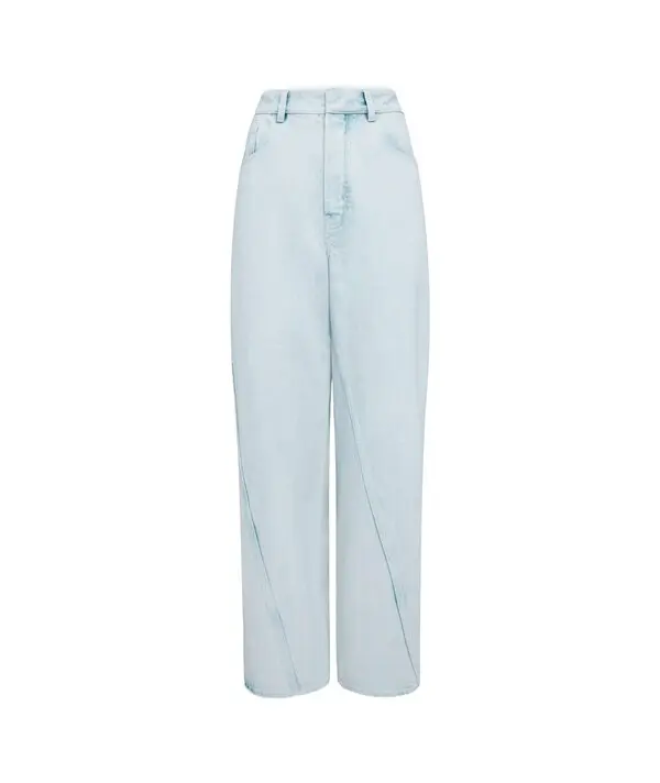 Alaïa Twisted Denim Jeans - White