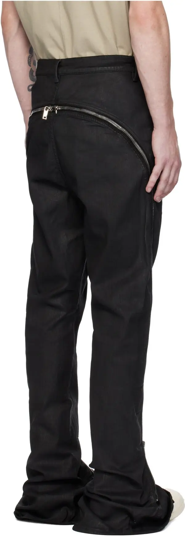 Rick Owens Bolan Banana Stretch Denim Jeans - Black