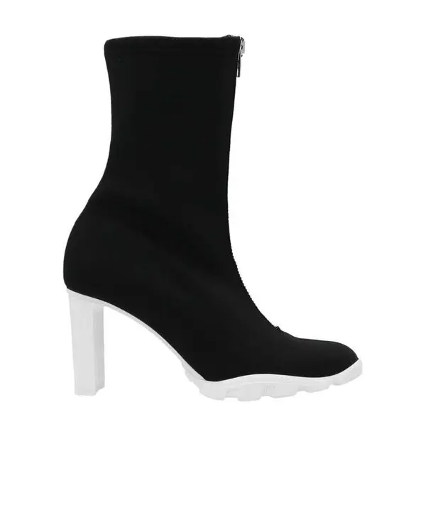 Alexander McQueen Scuba Front Zip Ankle Boots