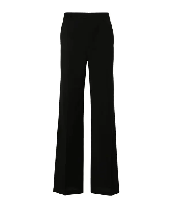Rick Owens Dietrich Pressed Crease Trousers - Black