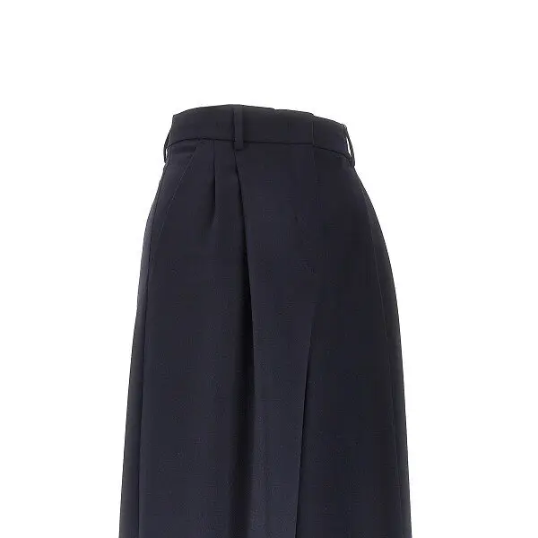 Max Mara Pleated Wide-leg Trousers - Black