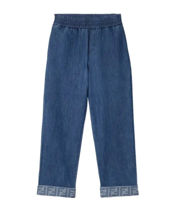 Fendi Jeans With Ff Logo Detail