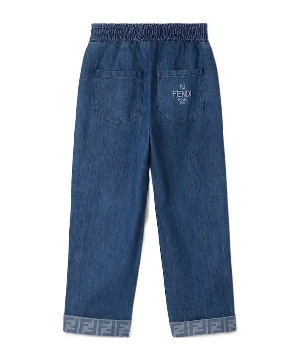 Fendi Jeans With Ff Logo Detail