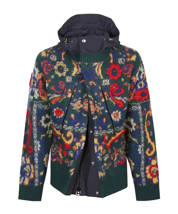 Sacai Patchwork Hooded Jacket