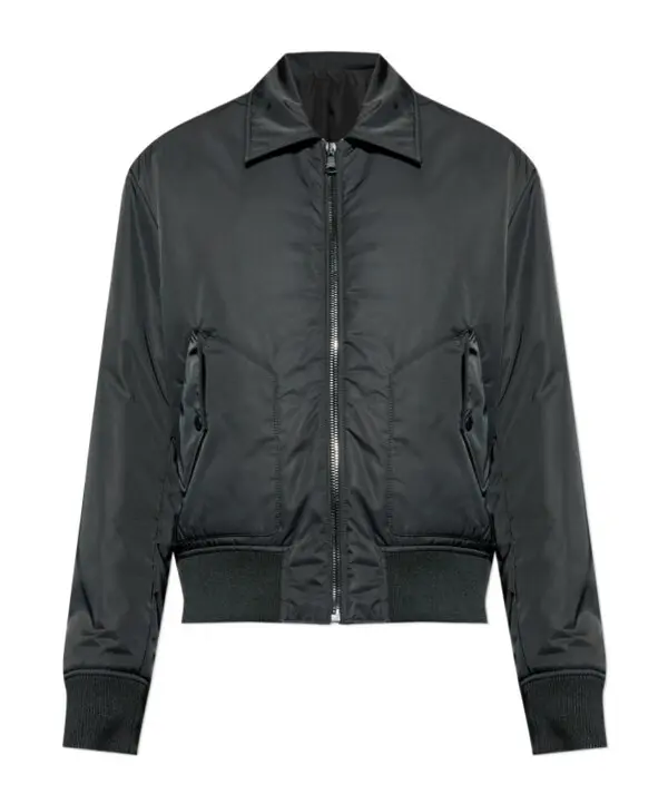 Balmain Logo Printed Bomber Jacket
