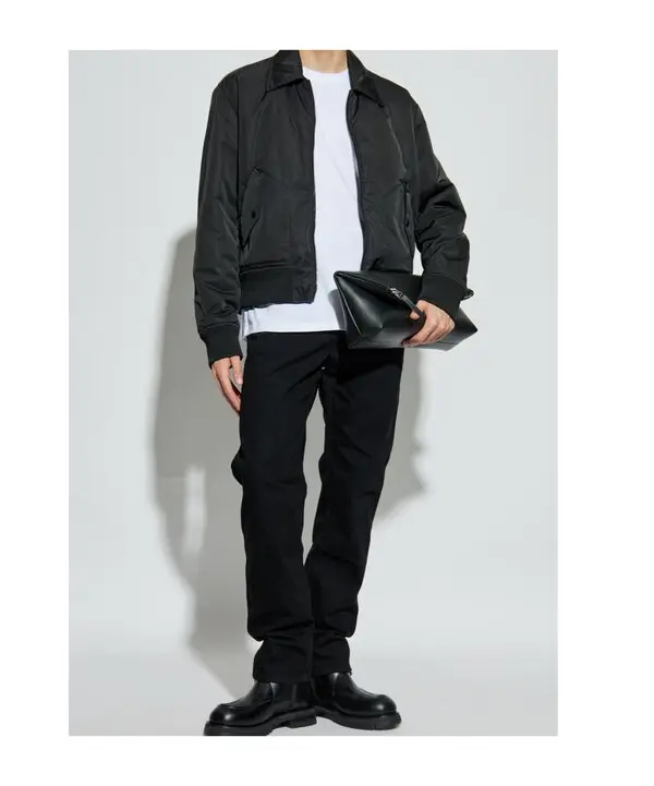 Balmain Logo Printed Bomber Jacket