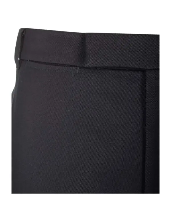 Thom Browne Panelled Straight Leg Trousers - Navy Blue