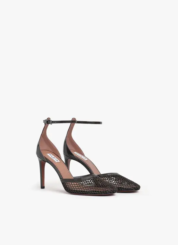 Alaïa Fishnet Pointed Pumps