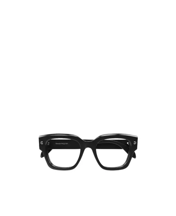 Alexander McQueen Square Frame Eyewear - Black