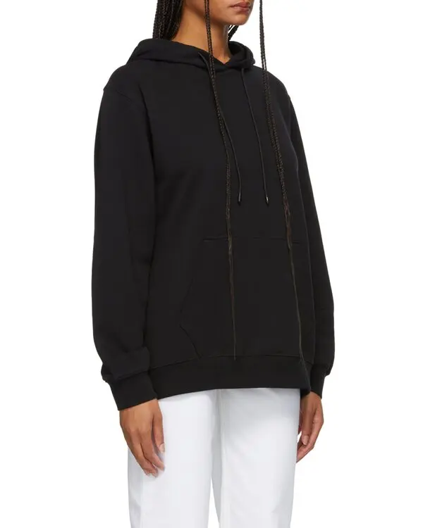 MSGM Logo Trimmed Hoodie - Black