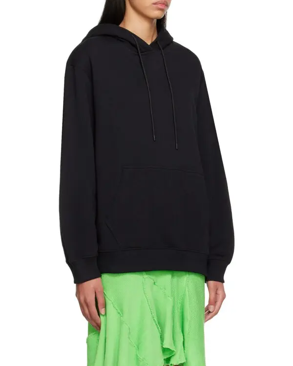 MSGM Logo Trimmed Hoodie - Black