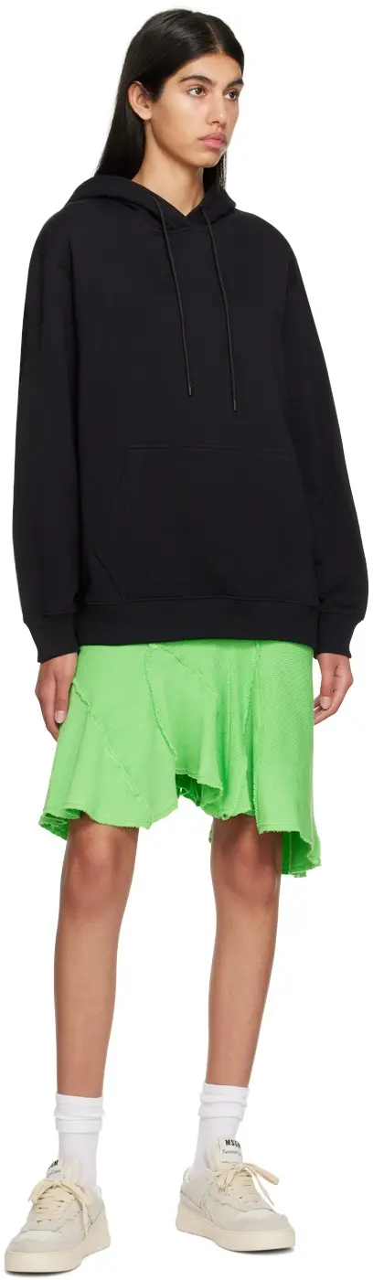 MSGM Logo Trimmed Hoodie - Black
