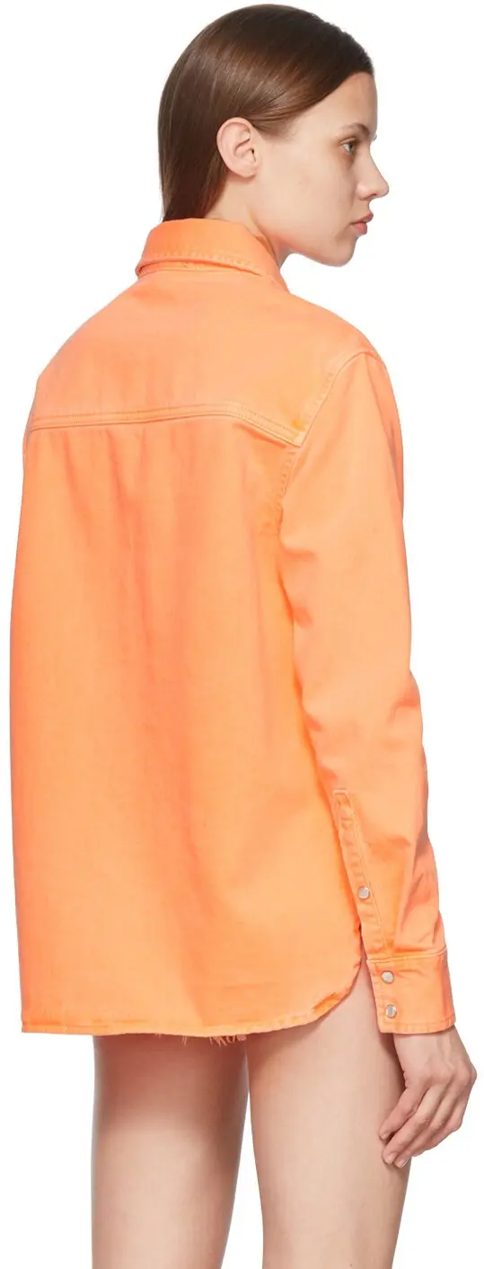 Palm Angels Press Stud Denim Shirt